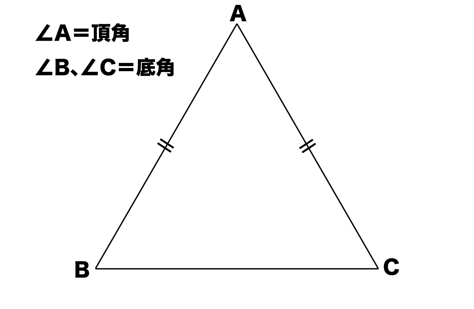 二等辺三角形辺の角度の求め方は超簡単！1分で計算可能！